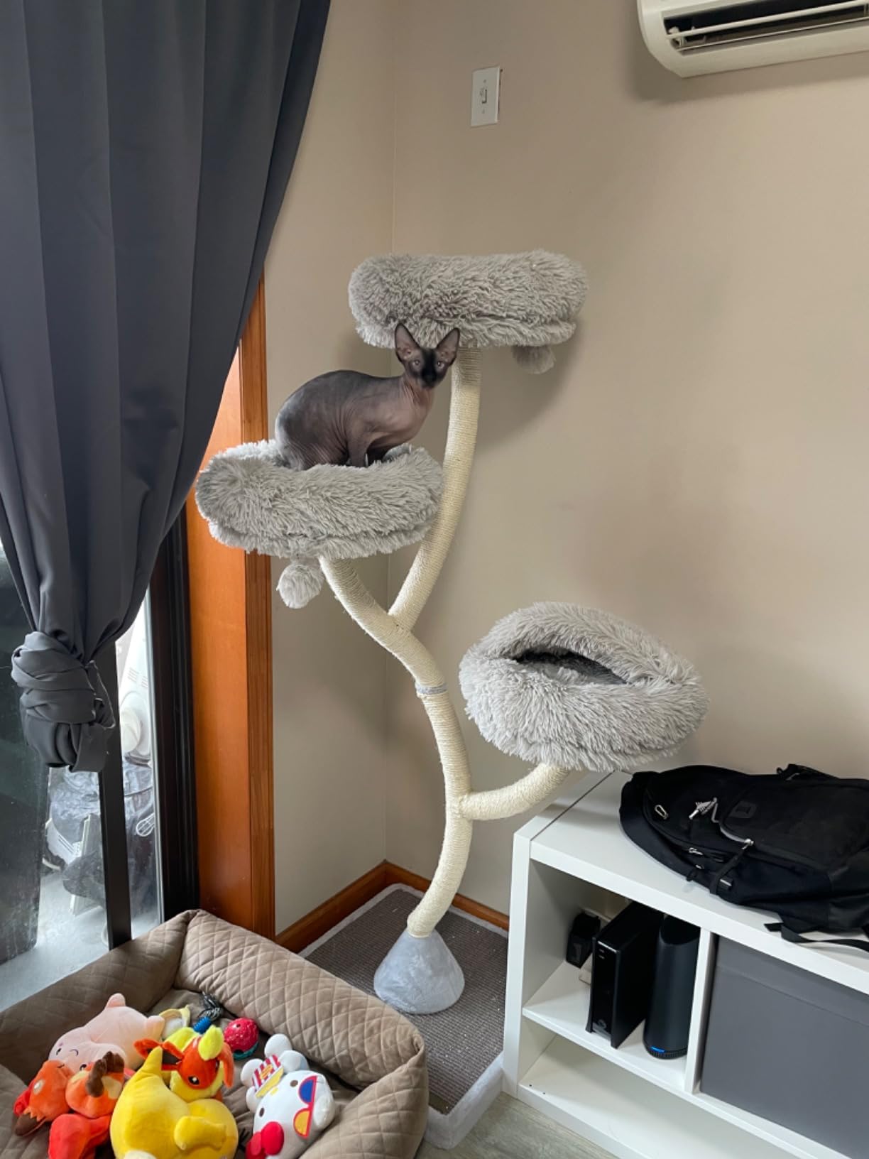 Tangkula Tall Cat Tree for Indoor Cats, 70 Inch Multi-Level Large Cat ...